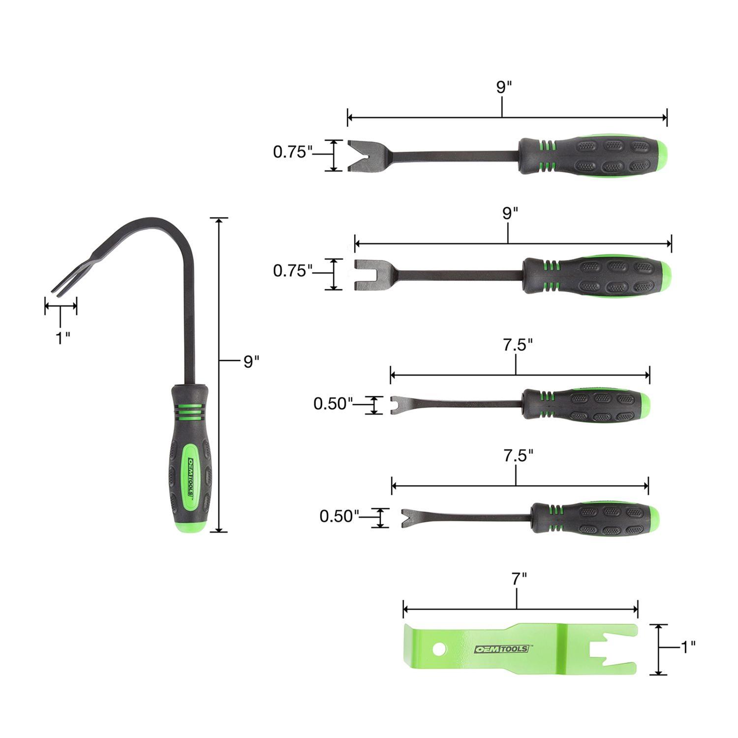 OEMTools 25301 OEM Automotive Tools 6-Piece Door Panel and Trim Tool ...