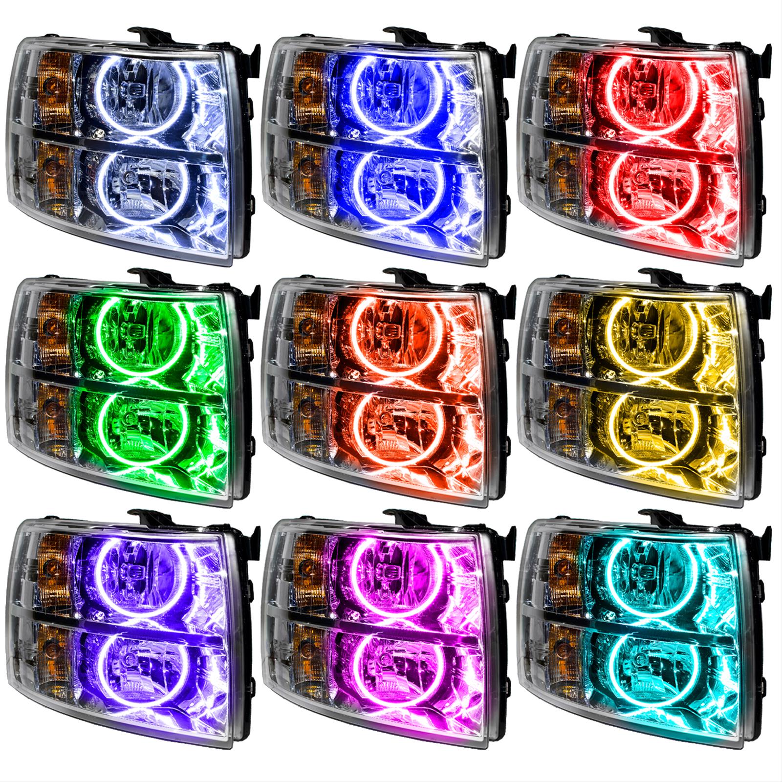 Oracle Lighting 7007-504 Oracle ColorSHIFT Halo Headlights | Summit Racing