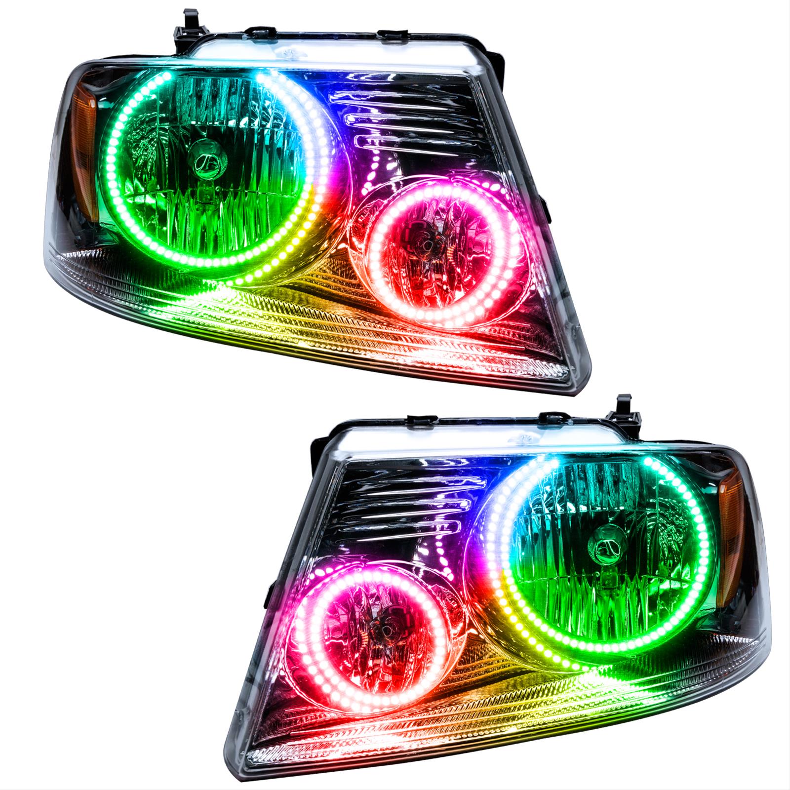 Oracle Lighting 7043-330 Oracle ColorSHIFT Halo Headlights | Summit Racing