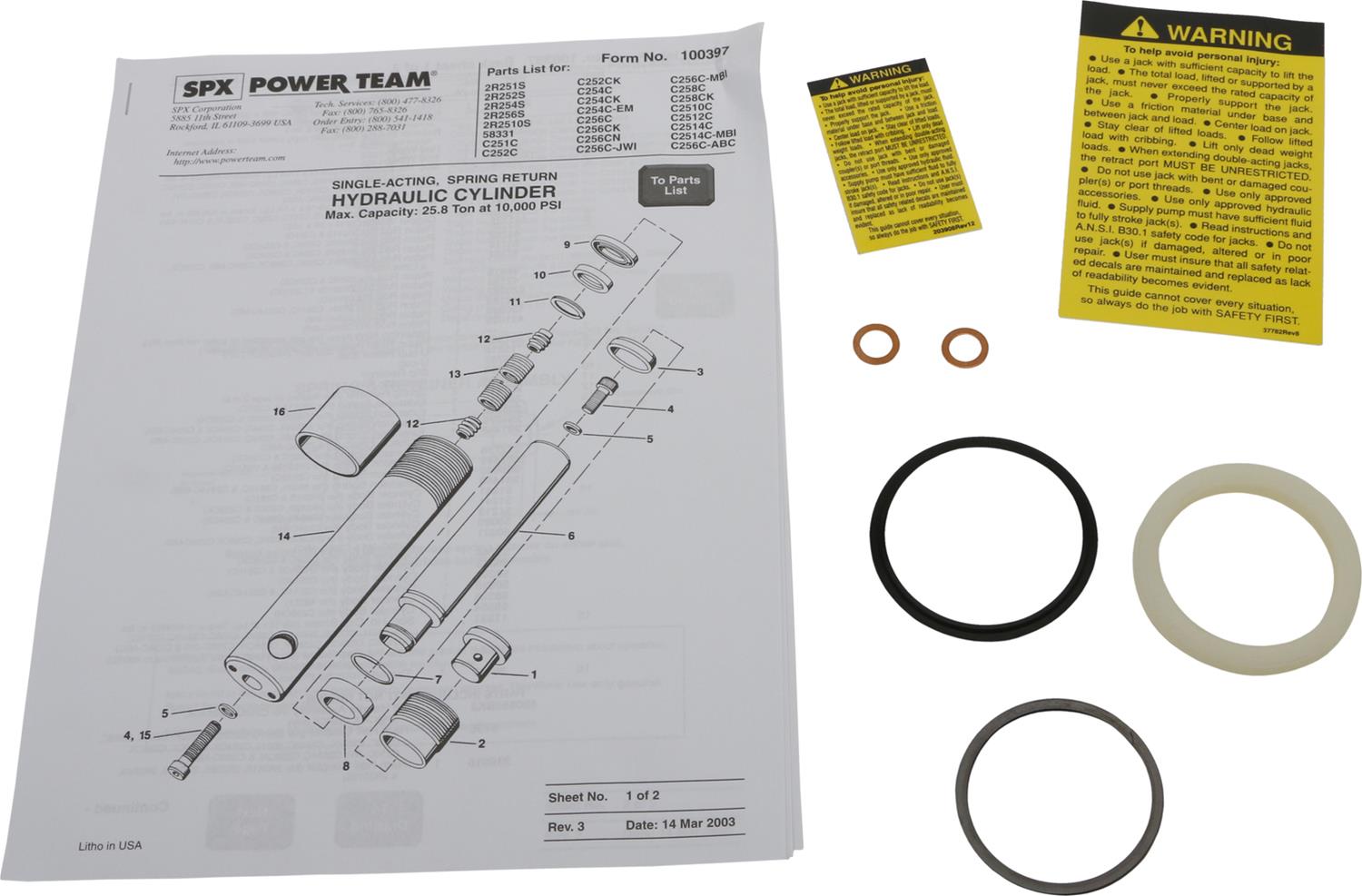 OTC Tools 300147 OTC Replacement Jack Parts | Summit Racing