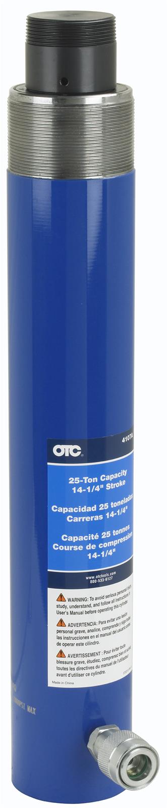 OTC Tools 4107A OTC 25-Ton Ram with Half Coupler | Summit Racing