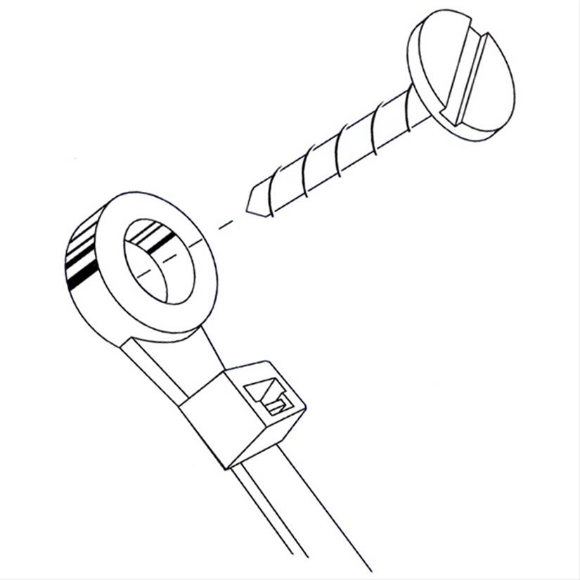 PICO Wiring 7086PT Pico Mount Hole Tie Wraps | Summit Racing