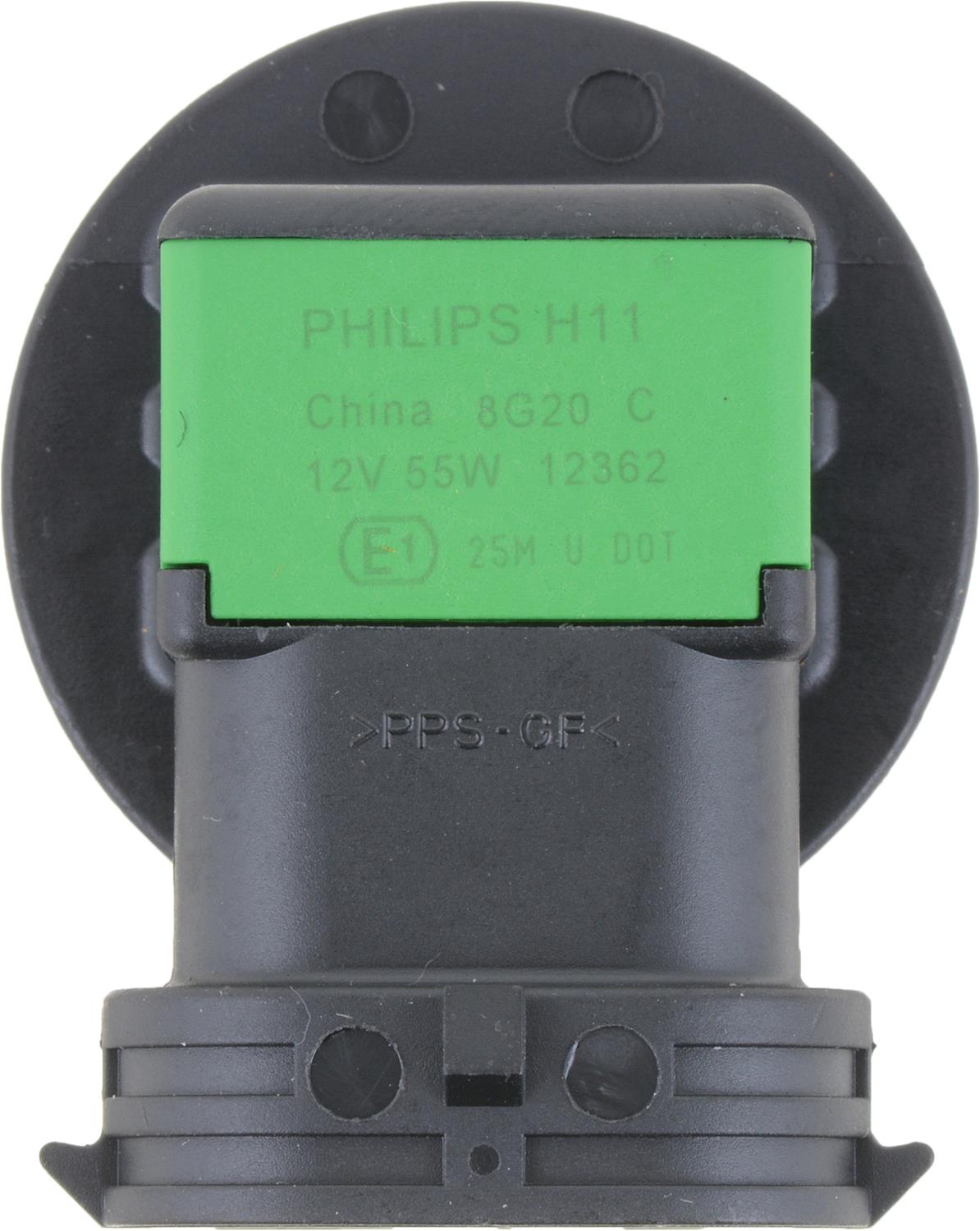 Philips Auto Lighting H11B2 Philips Standard Halogen Headlight Bulbs ...