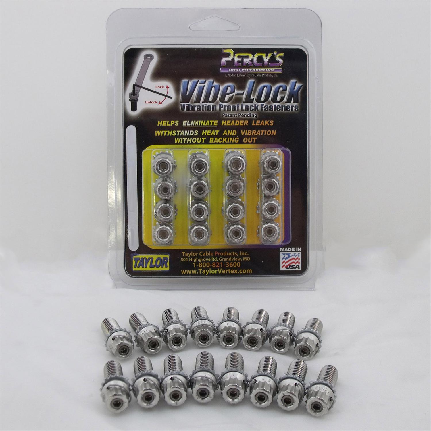 Taylor Cable 310001 Taylor Cable Vibe-Lock Header Fasteners | Summit Racing