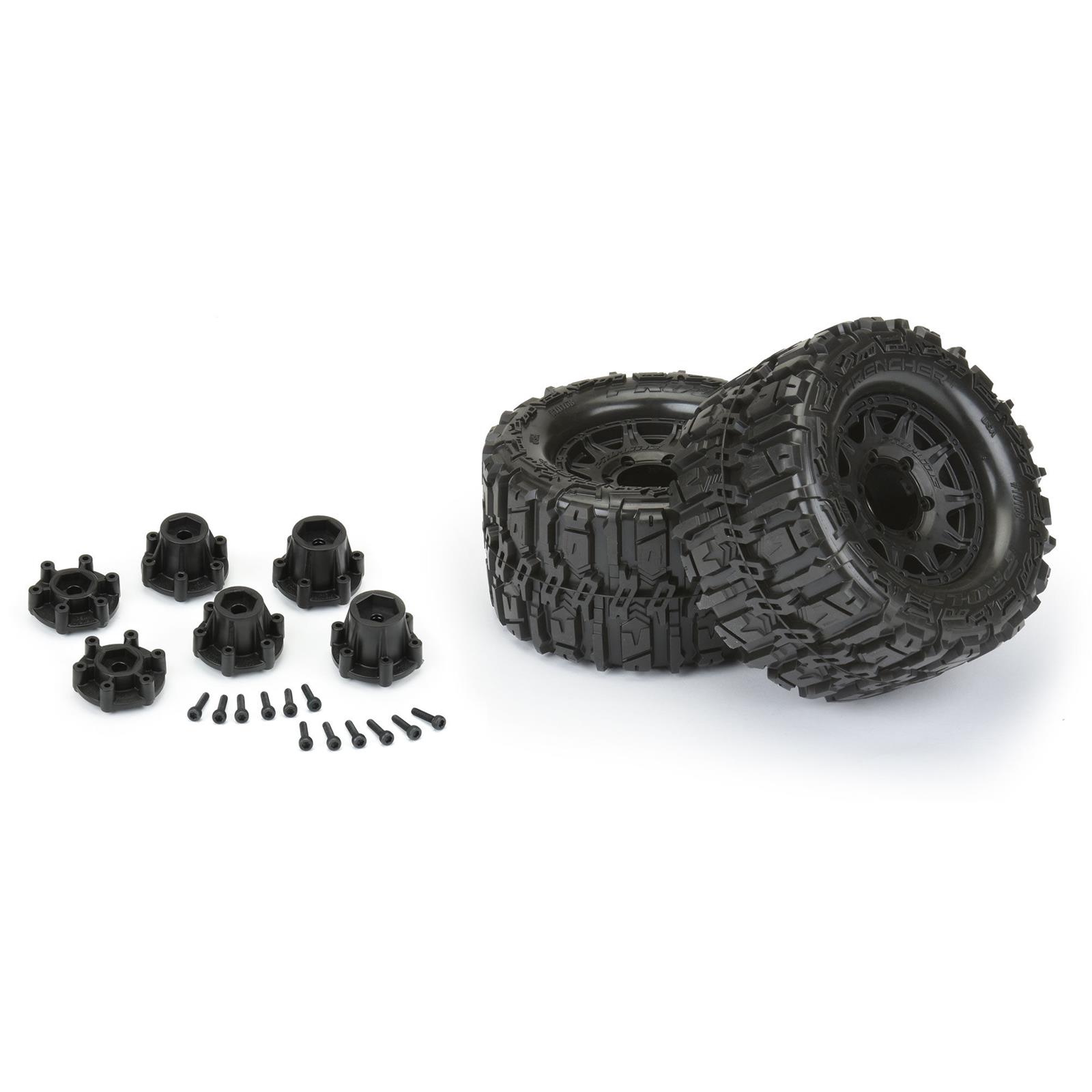 Proline Racing PRO1016810 Pro-Line Trencher HP Belted Mounted Wheels ...