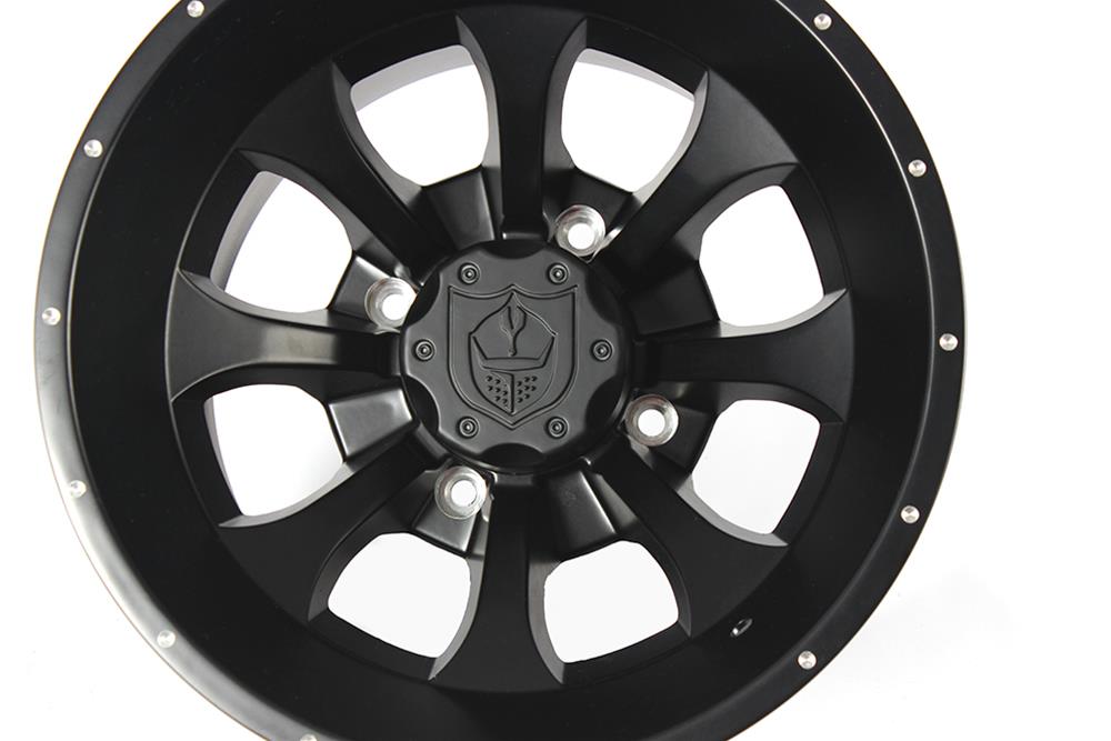 Pro Armor CA1410KNBL Pro Armor Knight Matte Black Wheels | Summit Racing