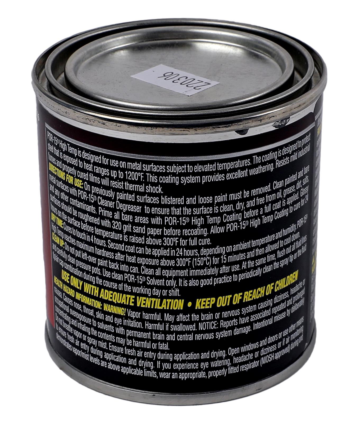 P.O.R.-15 44216 POR-15 High Temperature Paint | Summit Racing