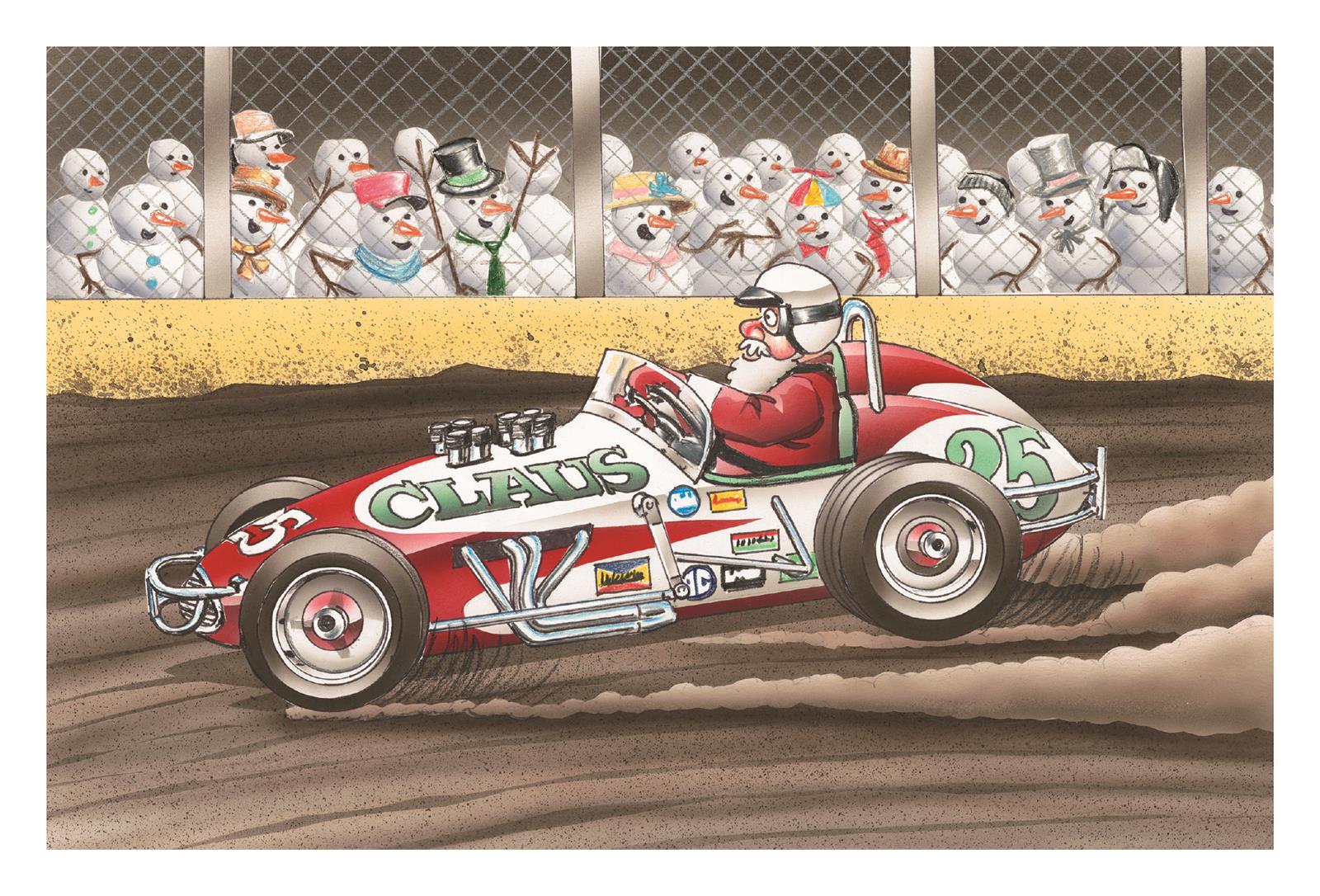 Summit Gifts CC11181 Santa's Classic Sprint Car Christmas Cards—Set of ...