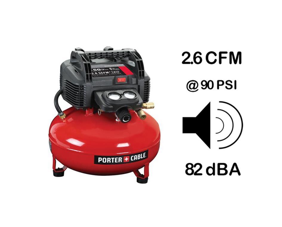 Porter Cable C2002 Porter Cable 6-Gallon Oil-Free Pancake Air ...