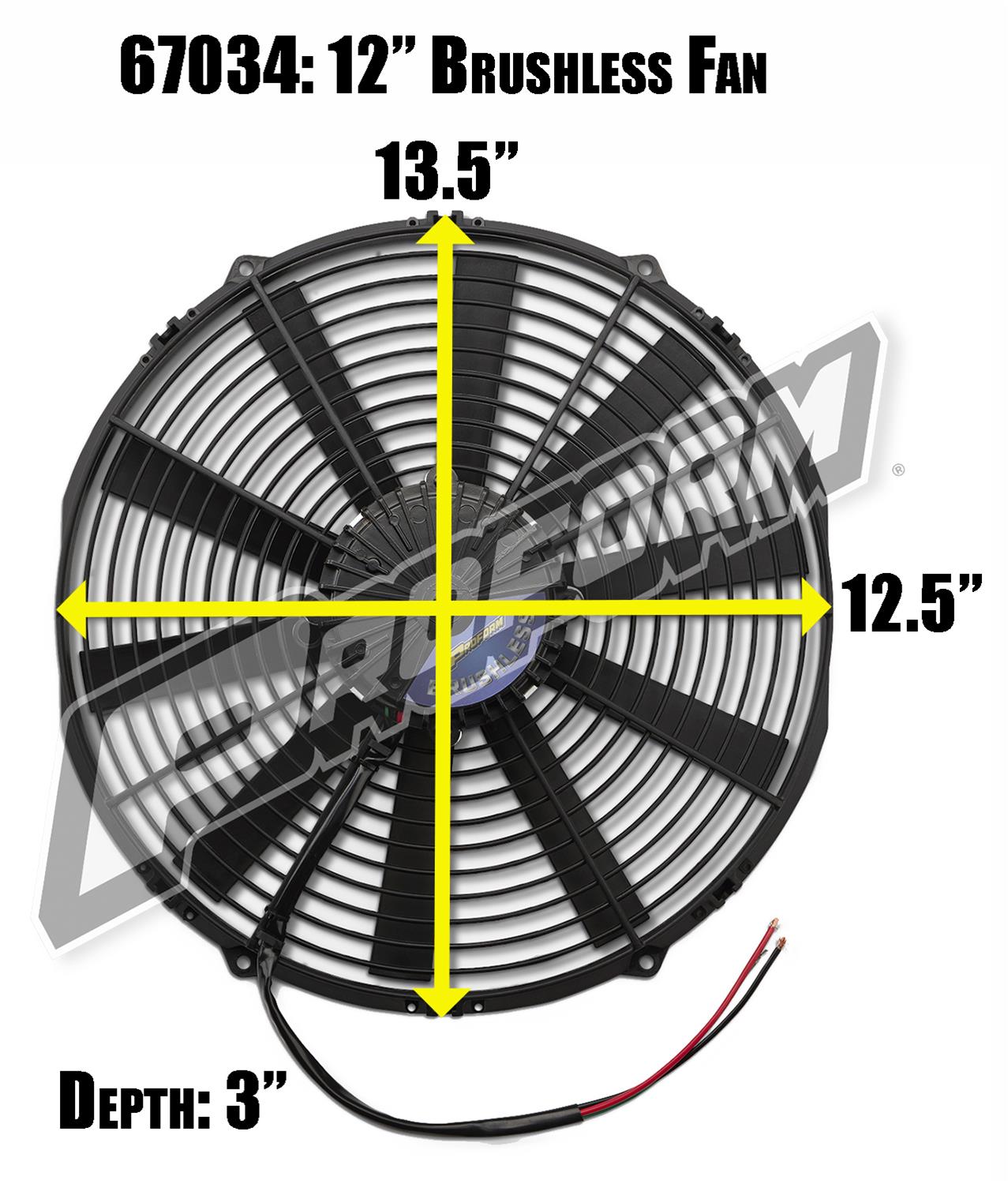 Proform Parts 67034 Proform Brushless Electric Fans | Summit Racing