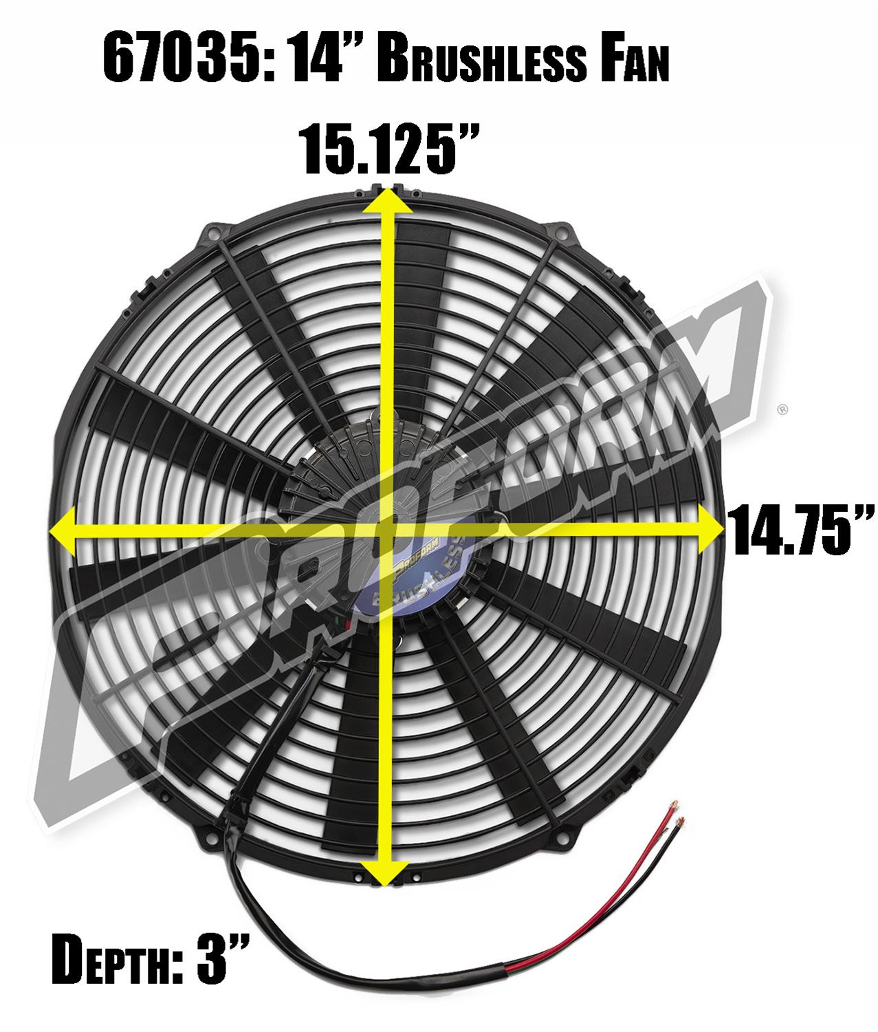 Proform Parts 67035 Proform Brushless Electric Fans | Summit Racing