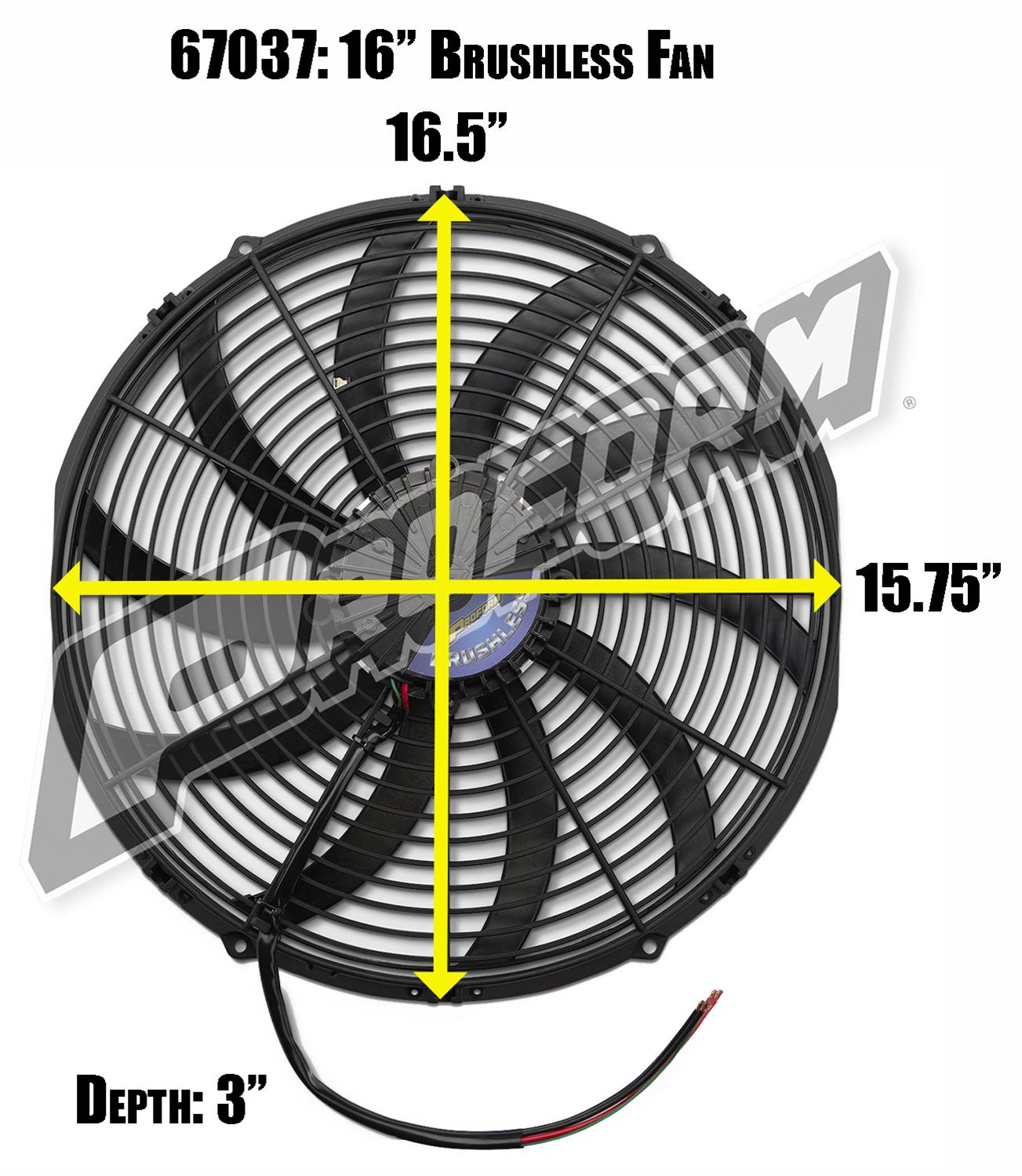 Proform Parts 67037 Proform Brushless Electric Fans | Summit Racing