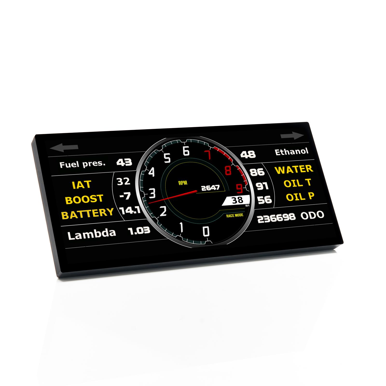 Powertune Digital PTD-DASH10-GPS-6 PowerTune Digital Ultrawide Dash V5 ...