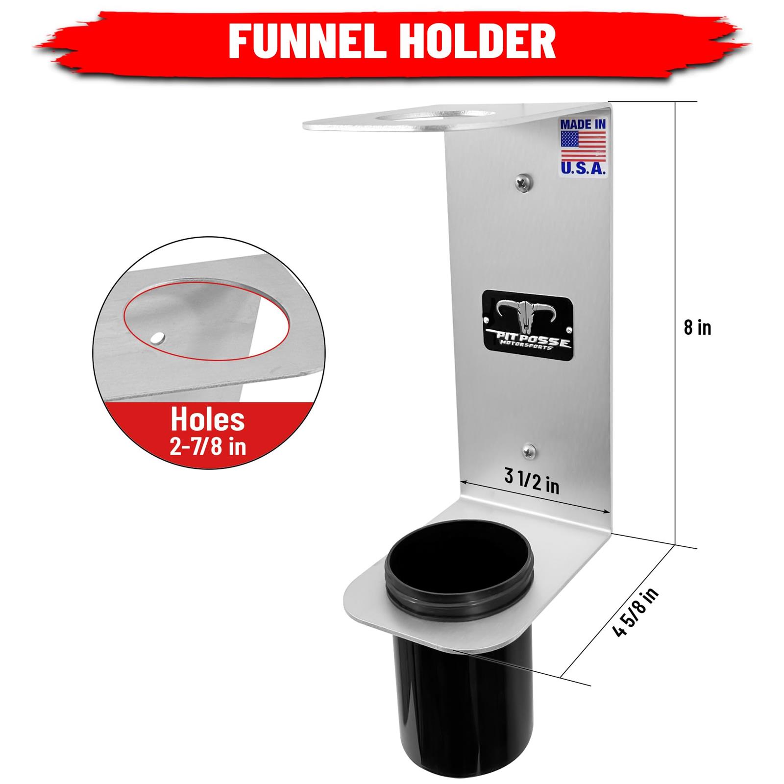 Pit Posse Motorsports PP3364 Pit Posse Funnel Holders | Summit Racing