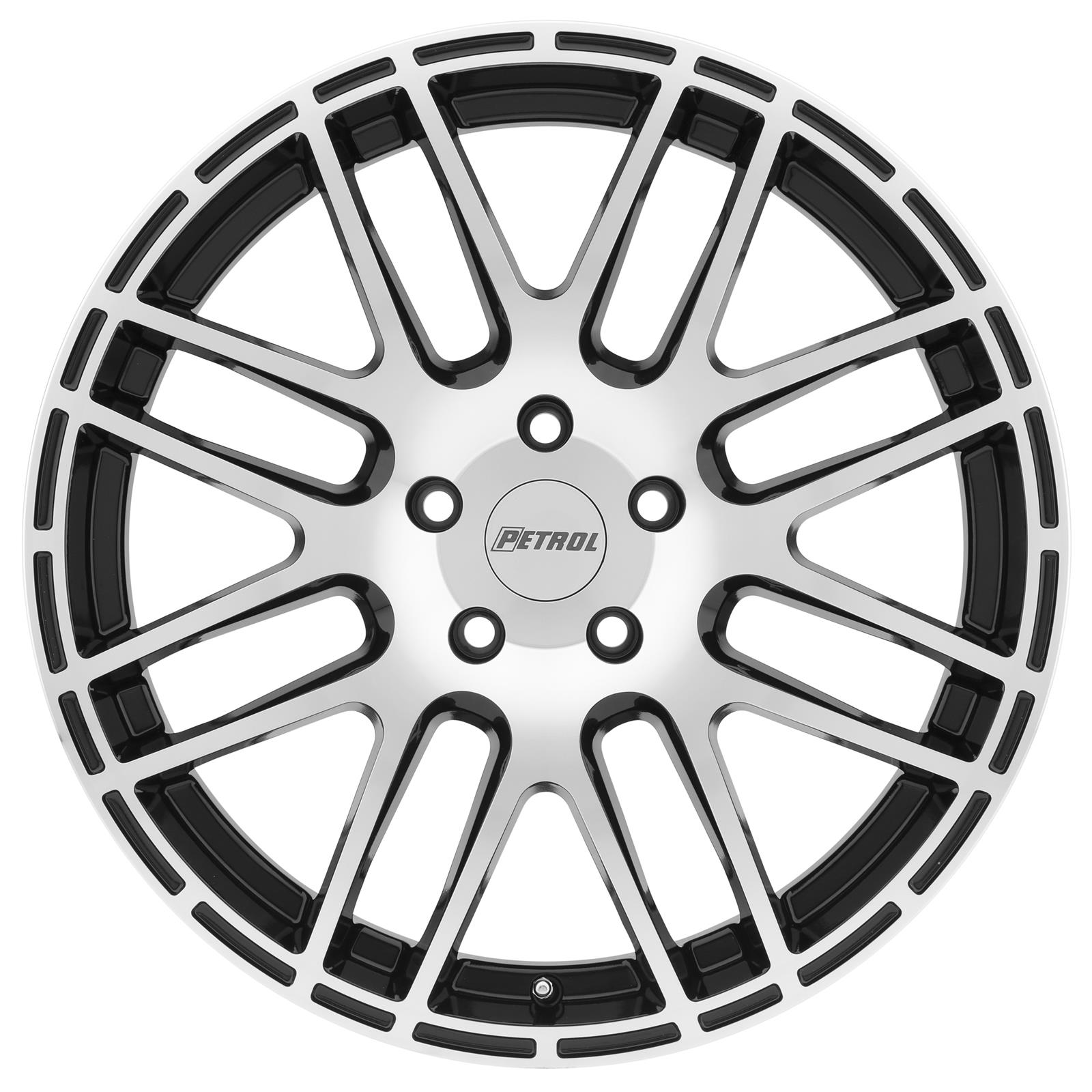 Petrol Wheel P6A Gloss Black Wheels with Machined Cut Face | Summit Racing