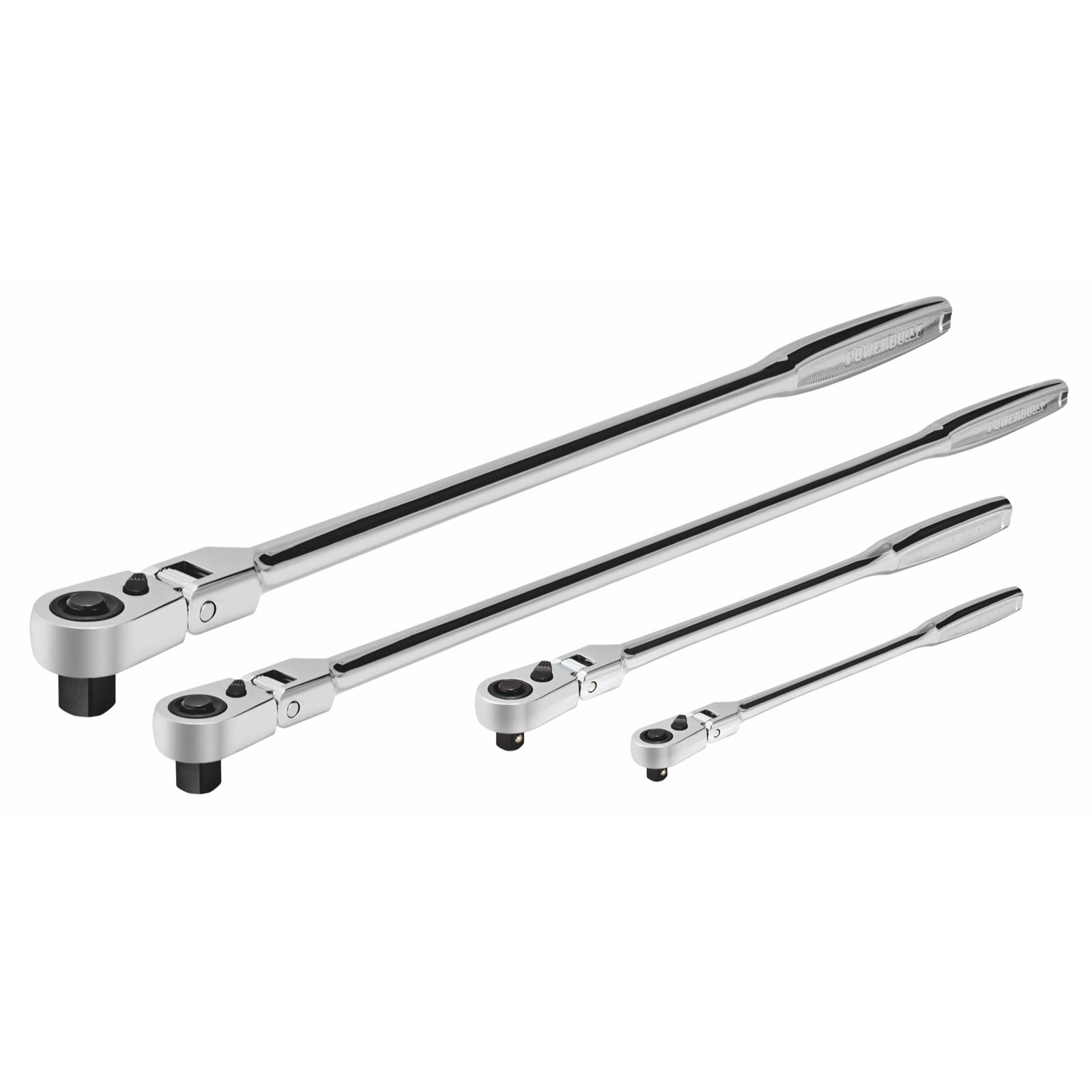 Powerbuilt Tools 240238 Powerbuilt 4-Piece Pro Tech Flex-Head Long ...
