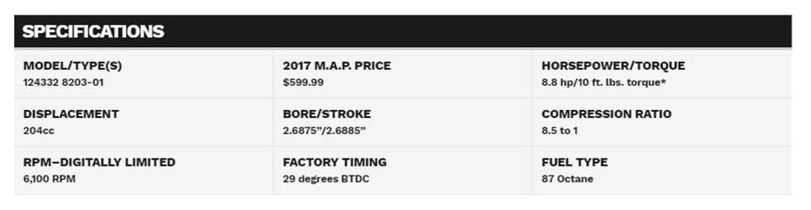Briggs & Stratton 124332-8203 Briggs & Stratton M-Series Crate Engines ...