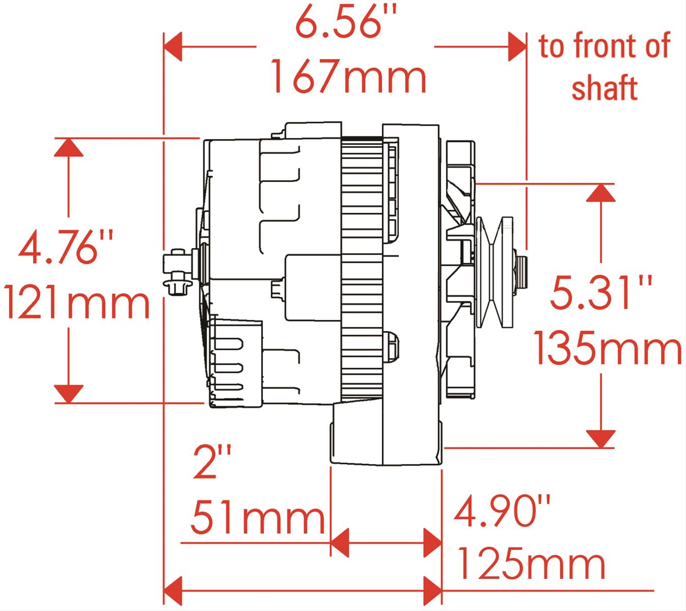 Powermaster 179261 Powermaster Street Alternators | Summit Racing