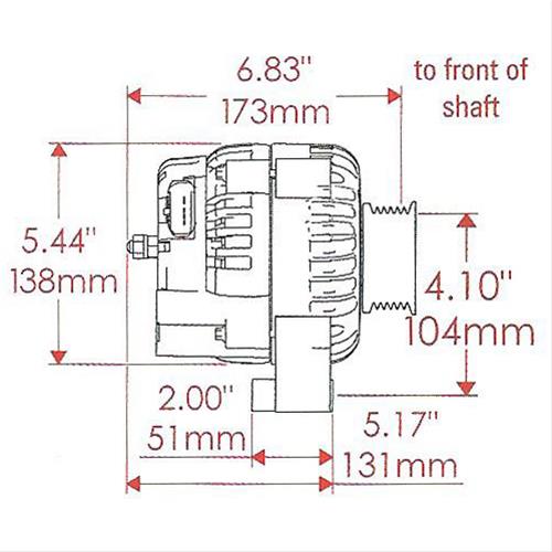 Powermaster 8242 Powermaster Street Alternators | Summit Racing