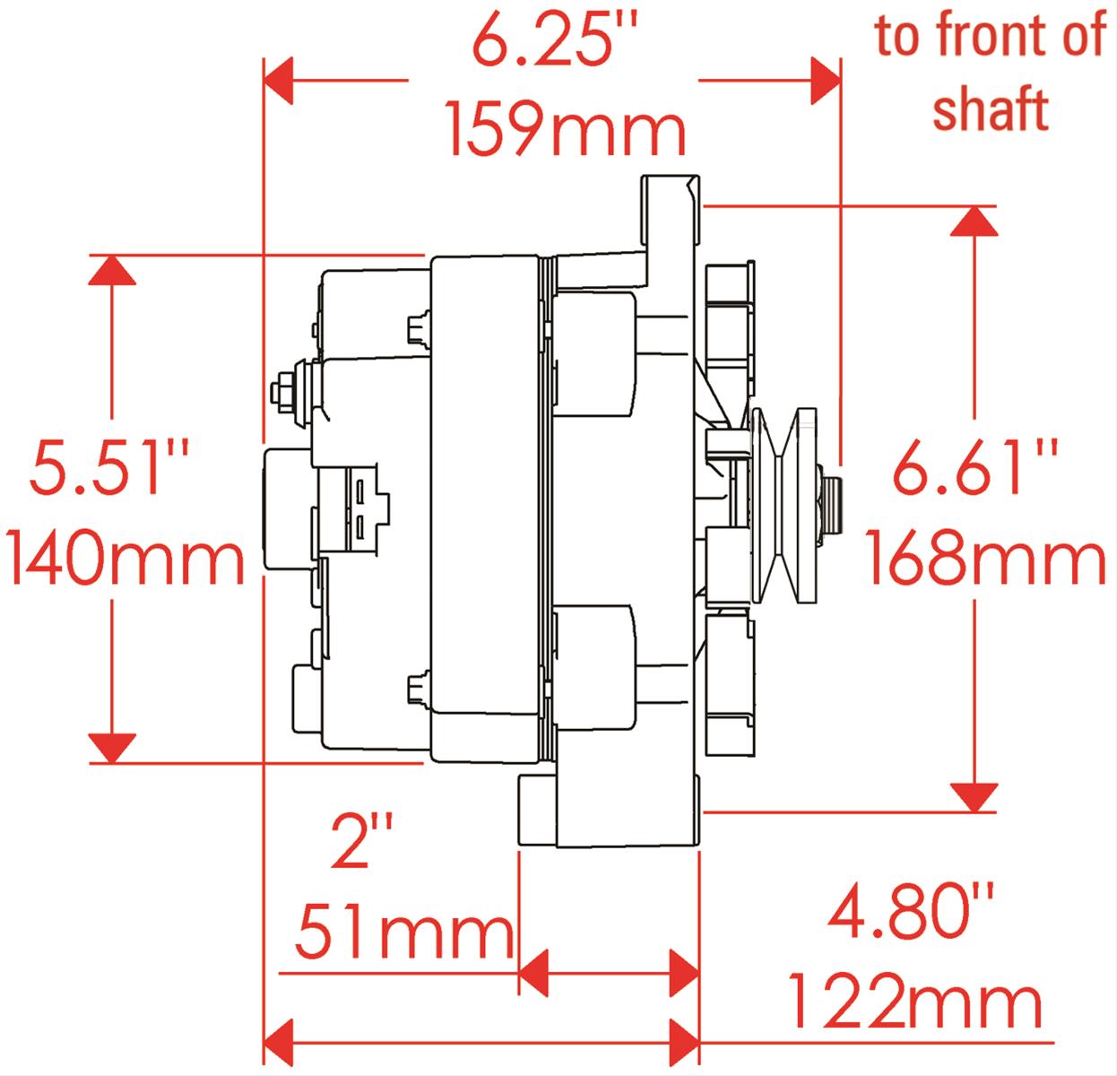 Powermaster 7127 Powermaster Retro Alternators | Summit Racing