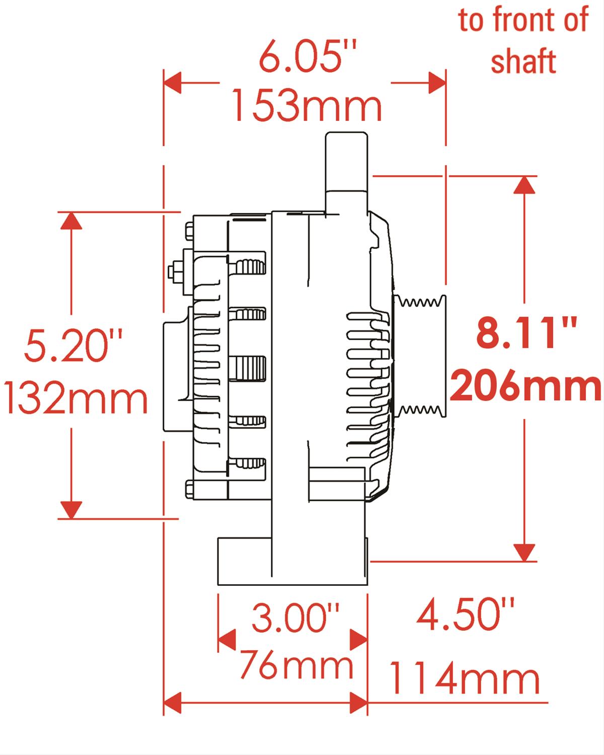 Powermaster 7761 Powermaster Street Alternators | Summit Racing