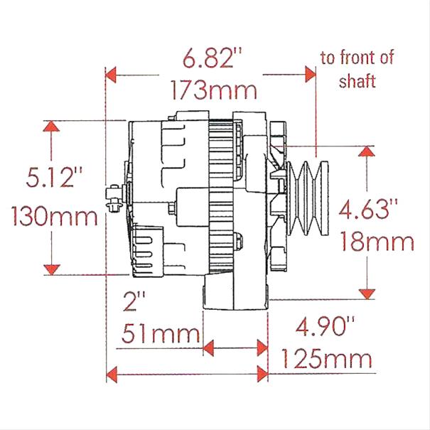 Powermaster 8-57529 Powermaster Street Alternators | Summit Racing
