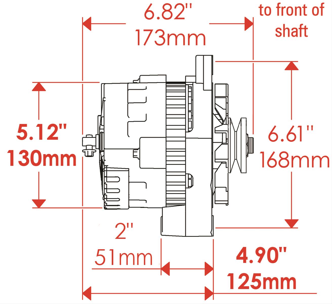 Powermaster 8012 Powermaster Race Alternators | Summit Racing