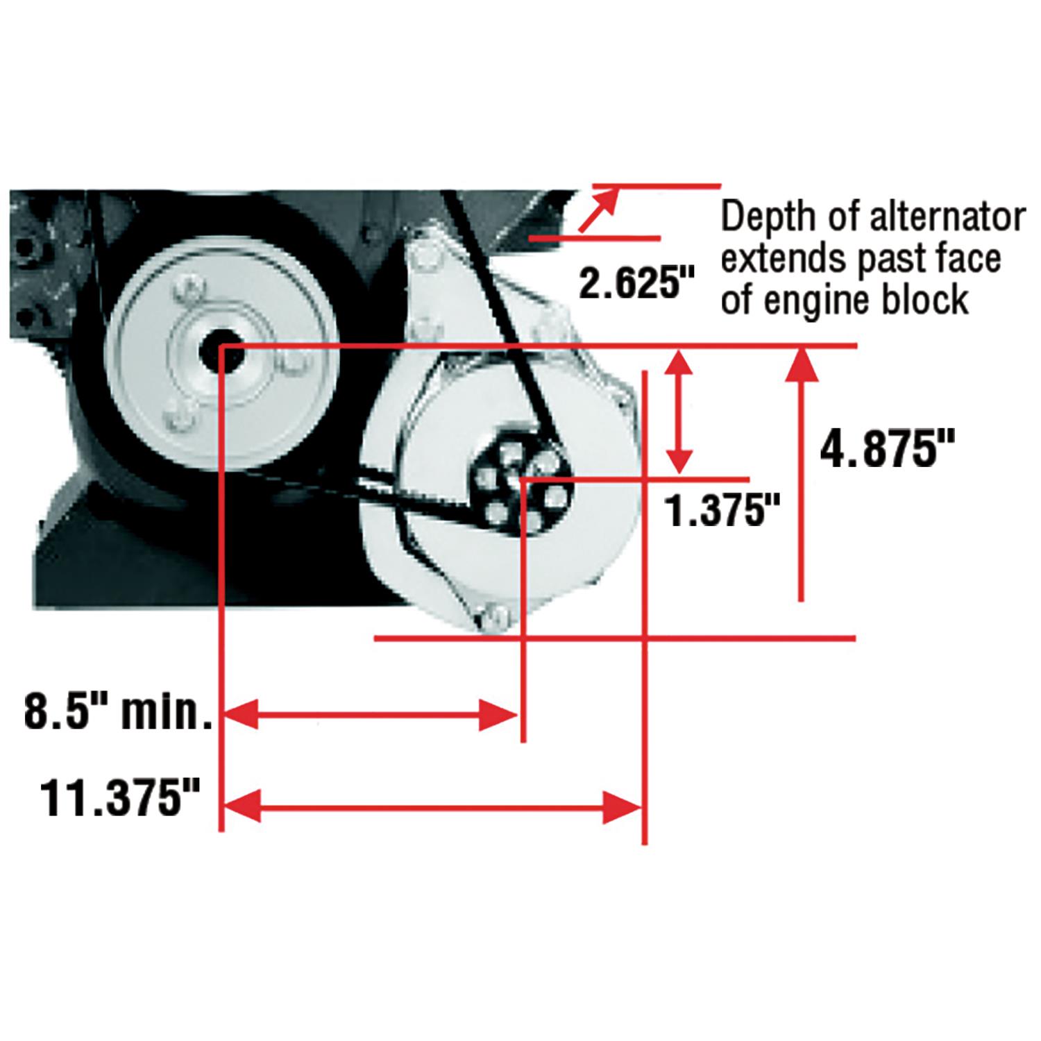 Powermaster 890 Powermaster Alternator Brackets | Summit Racing