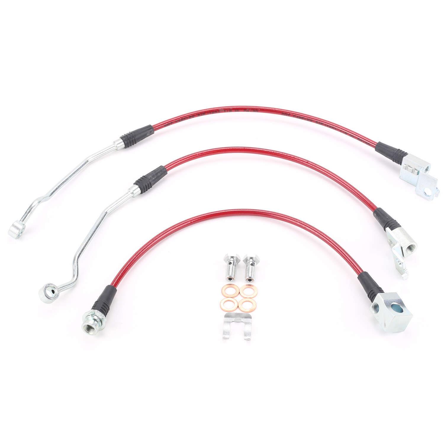 Power Stop BH00178 Power Stop Stainless Steel Braided Brake Hose Line ...