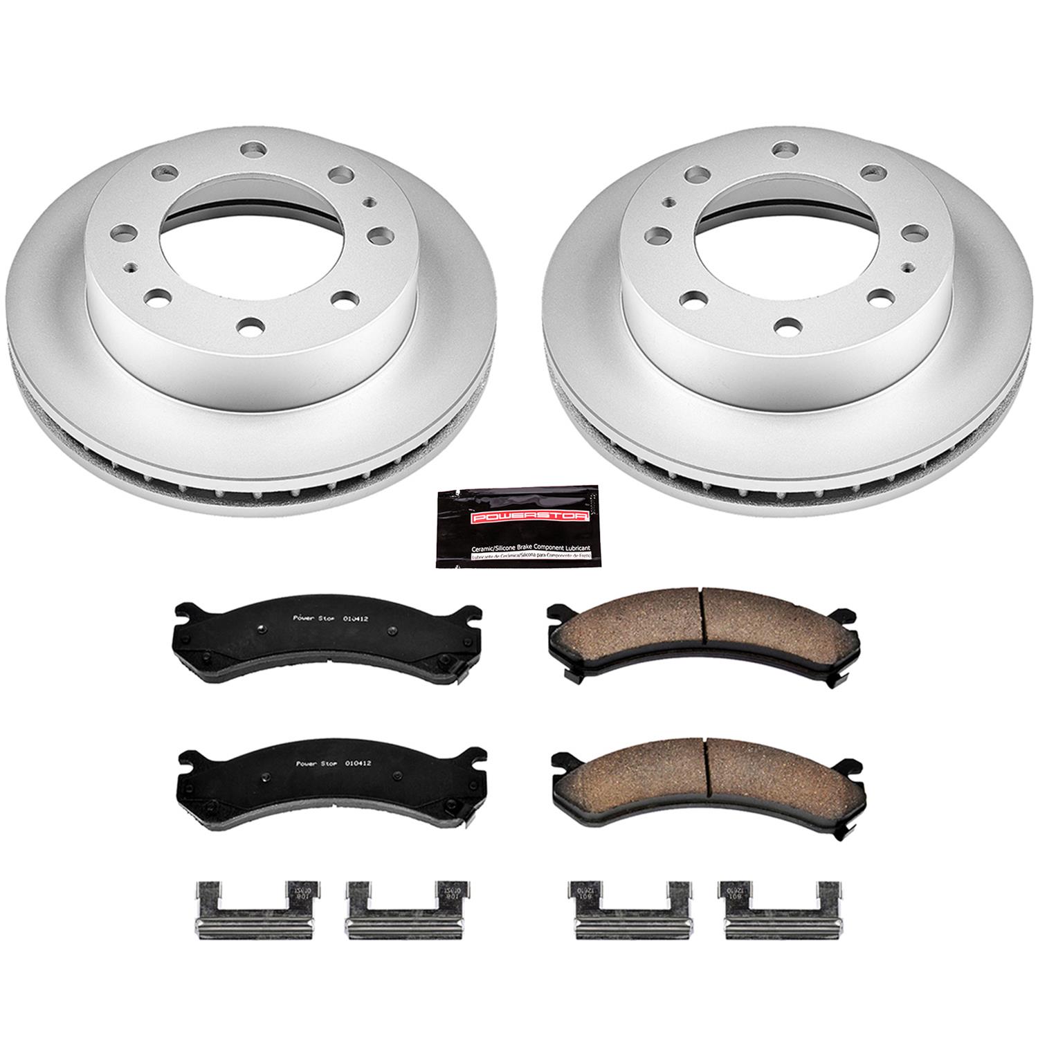 PowerStop CRK2071 PowerStop Z17 Evolution Plus GEOMET Coated Brake Kits ...