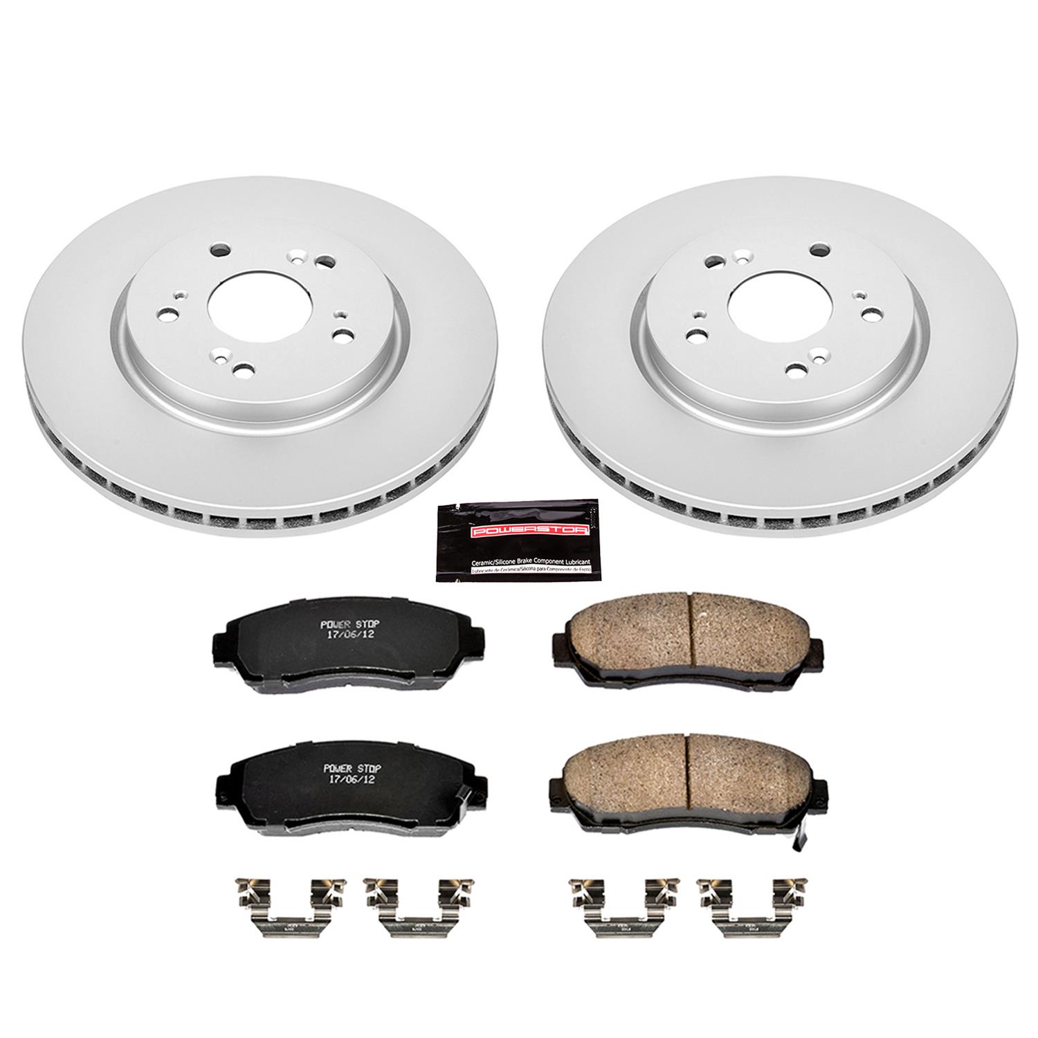 PowerStop CRK228 PowerStop Z17 Evolution Plus GEOMET Coated Brake Kits ...