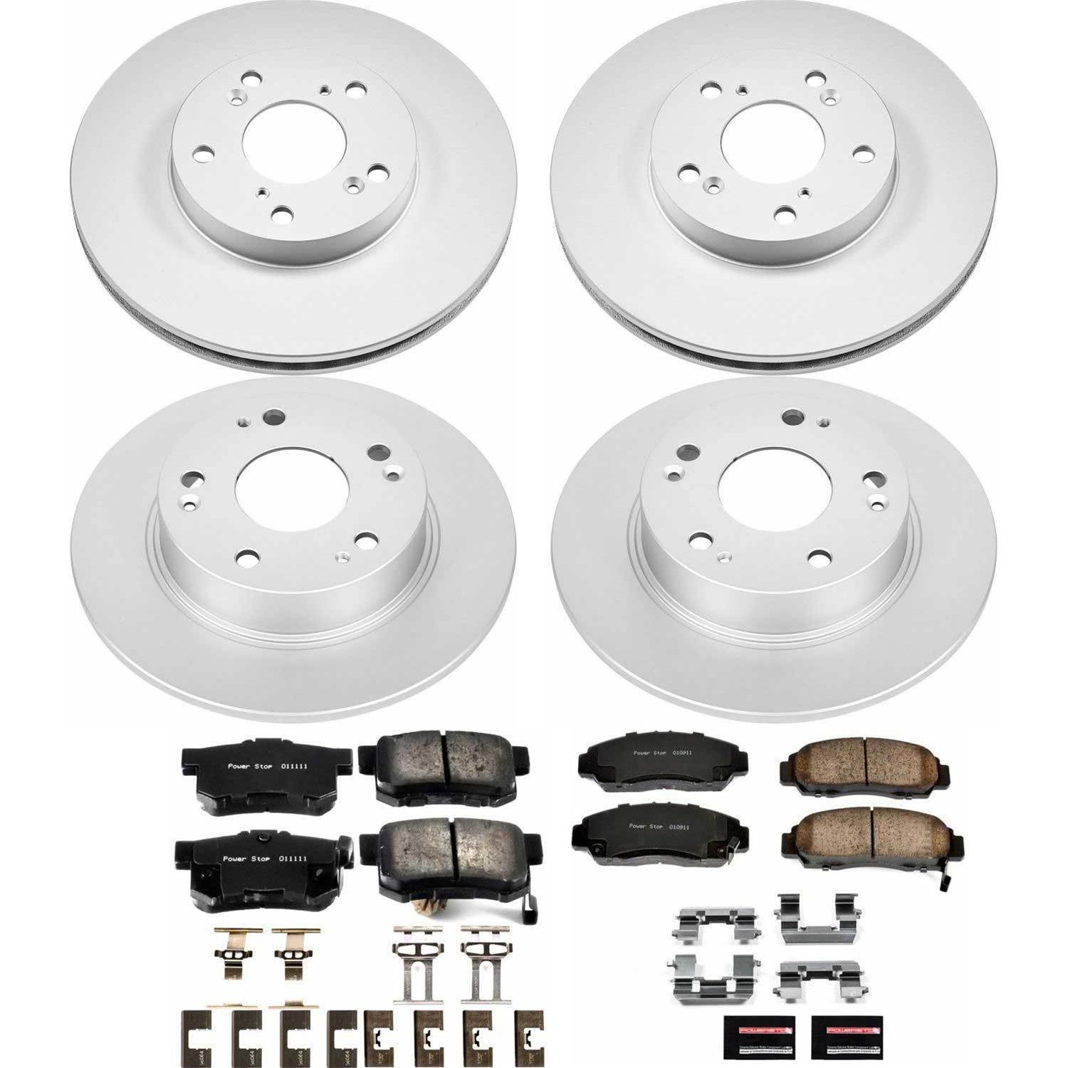 PowerStop CRK2557 PowerStop Z17 Evolution Plus GEOMET Coated Brake Kits ...