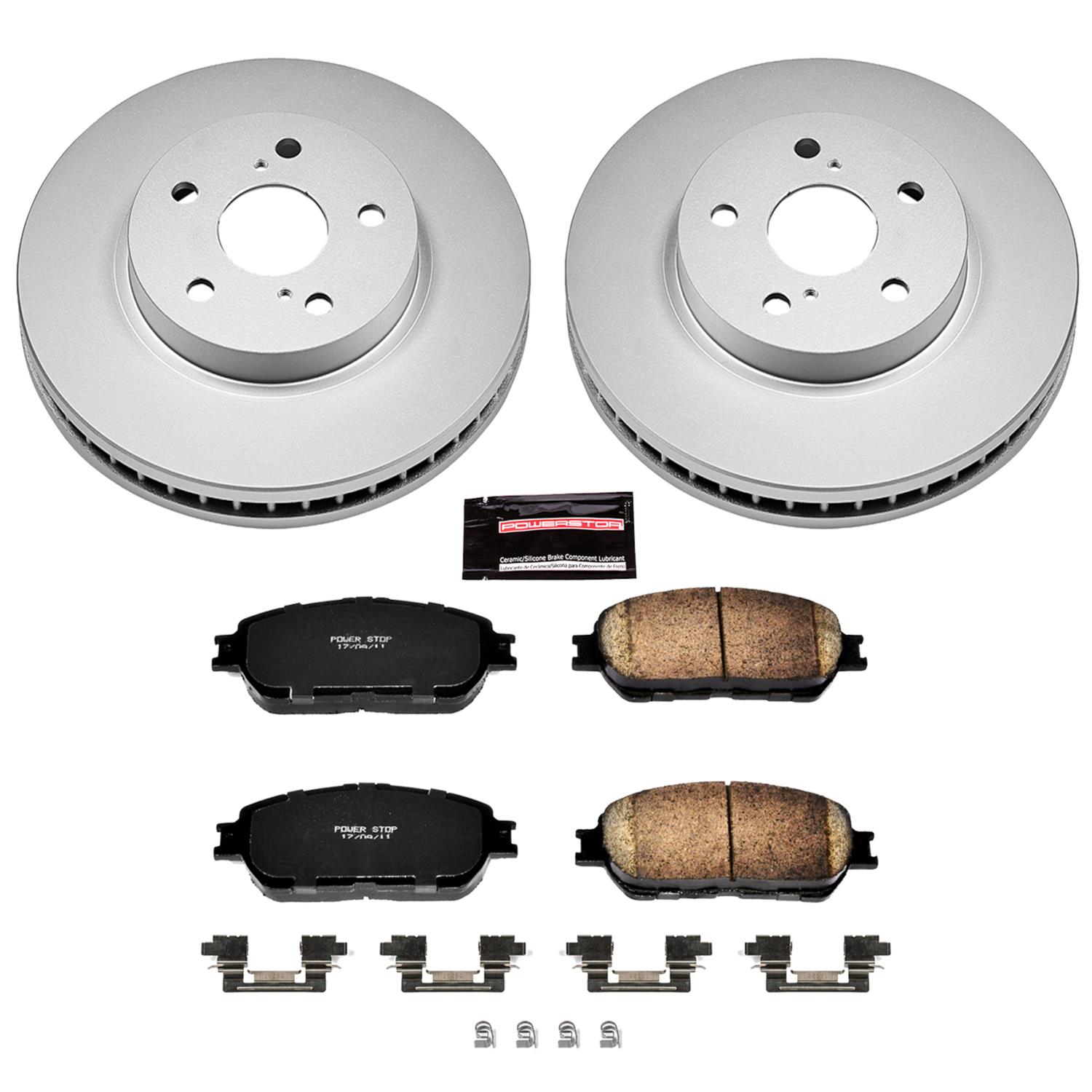 PowerStop CRK5438 PowerStop Z17 Evolution Plus GEOMET Coated Brake Kits ...