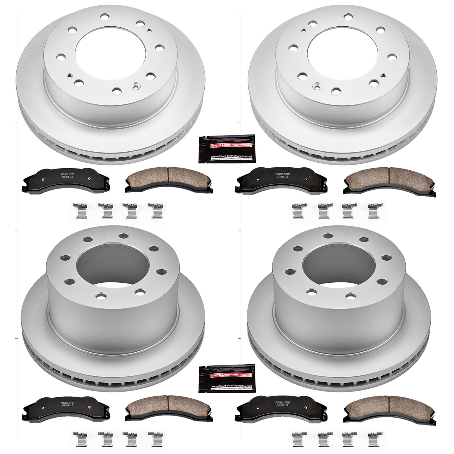 PowerStop CRK5560 PowerStop Z17 Evolution Plus GEOMET Coated Brake Kits ...