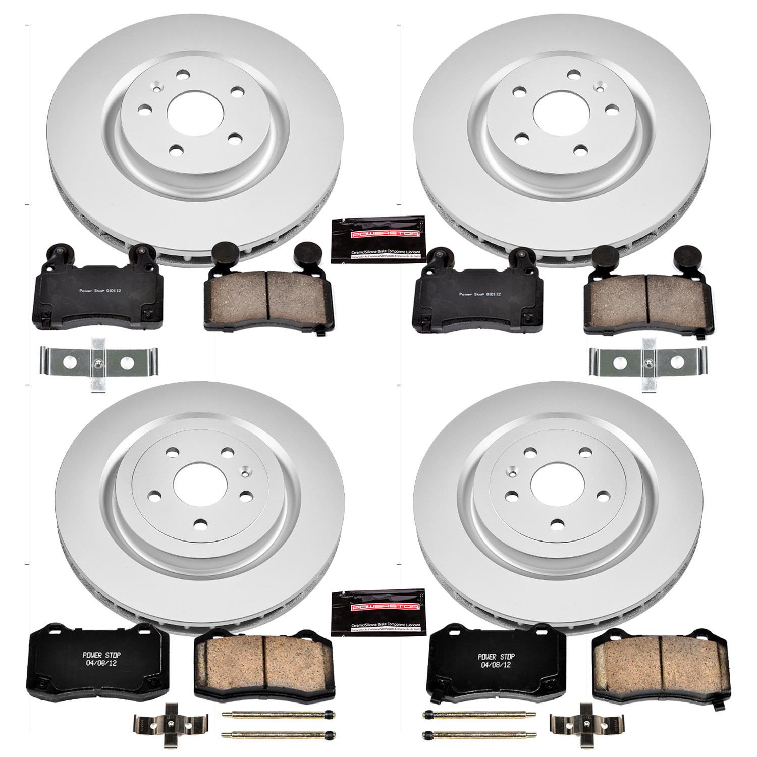 PowerStop CRK5603 PowerStop Z17 Evolution Plus GEOMET Coated Brake Kits ...