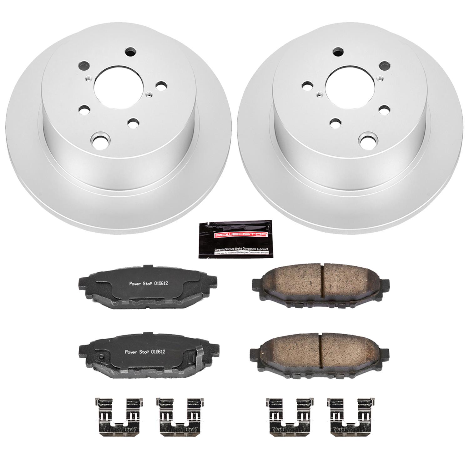 PowerStop CRK6107 PowerStop Z17 Evolution Plus GEOMET Coated Brake Kits ...