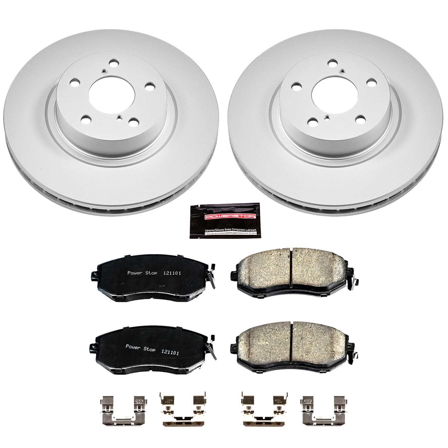 PowerStop CRK6111 PowerStop Z17 Evolution Plus GEOMET Coated Brake Kits ...