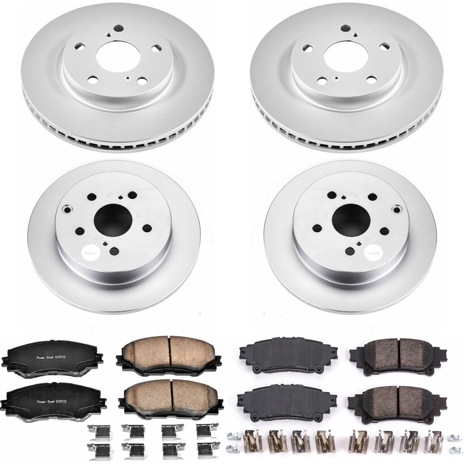 2012 TOYOTA PRIUS V Power Stop CRK6763 Power Stop Z17 Evolution Plus ...