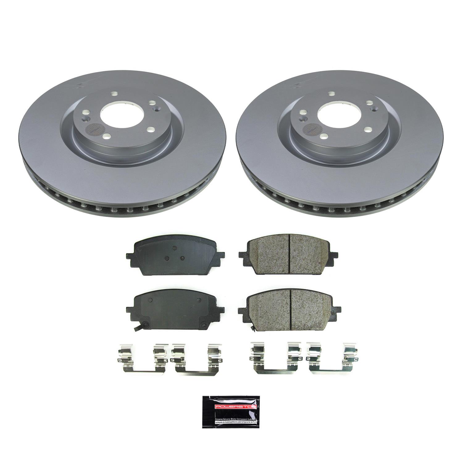 PowerStop CRK8703 PowerStop Z17 Evolution Plus GEOMET Coated Brake Kits ...