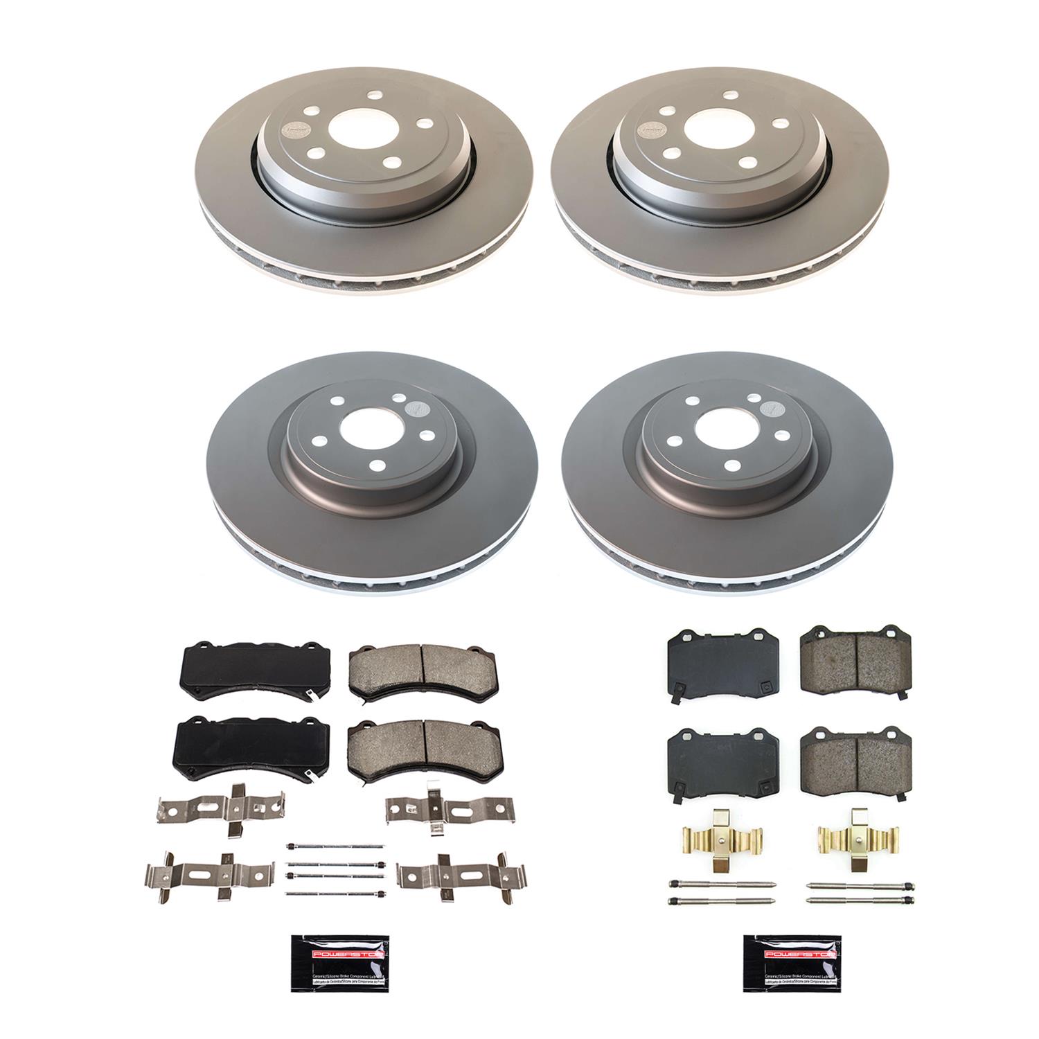 Power Stop CRK8760 Power Stop Z17 Evolution Plus GEOMET Coated Brake ...