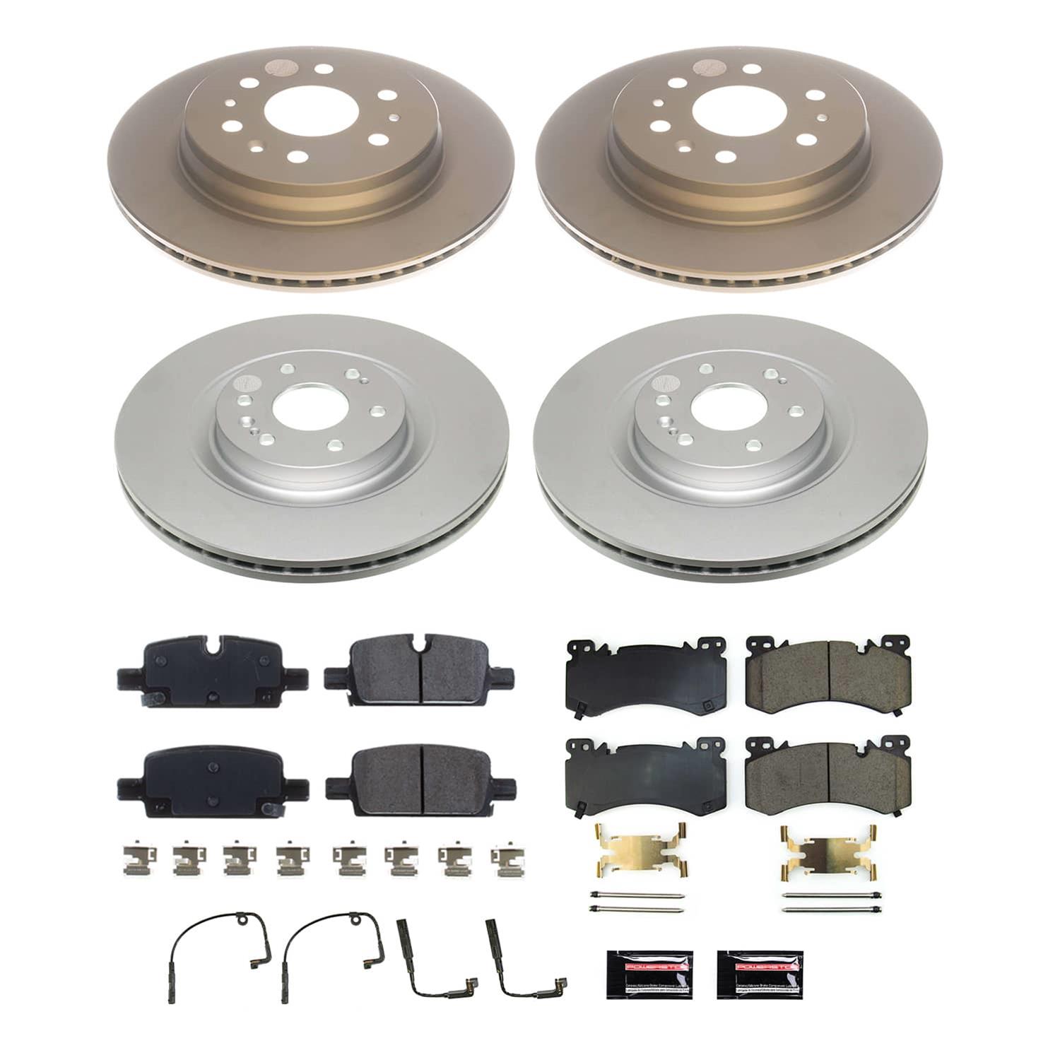 PowerStop CRK8939 PowerStop Z17 Evolution Plus GEOMET Coated Brake Kits ...