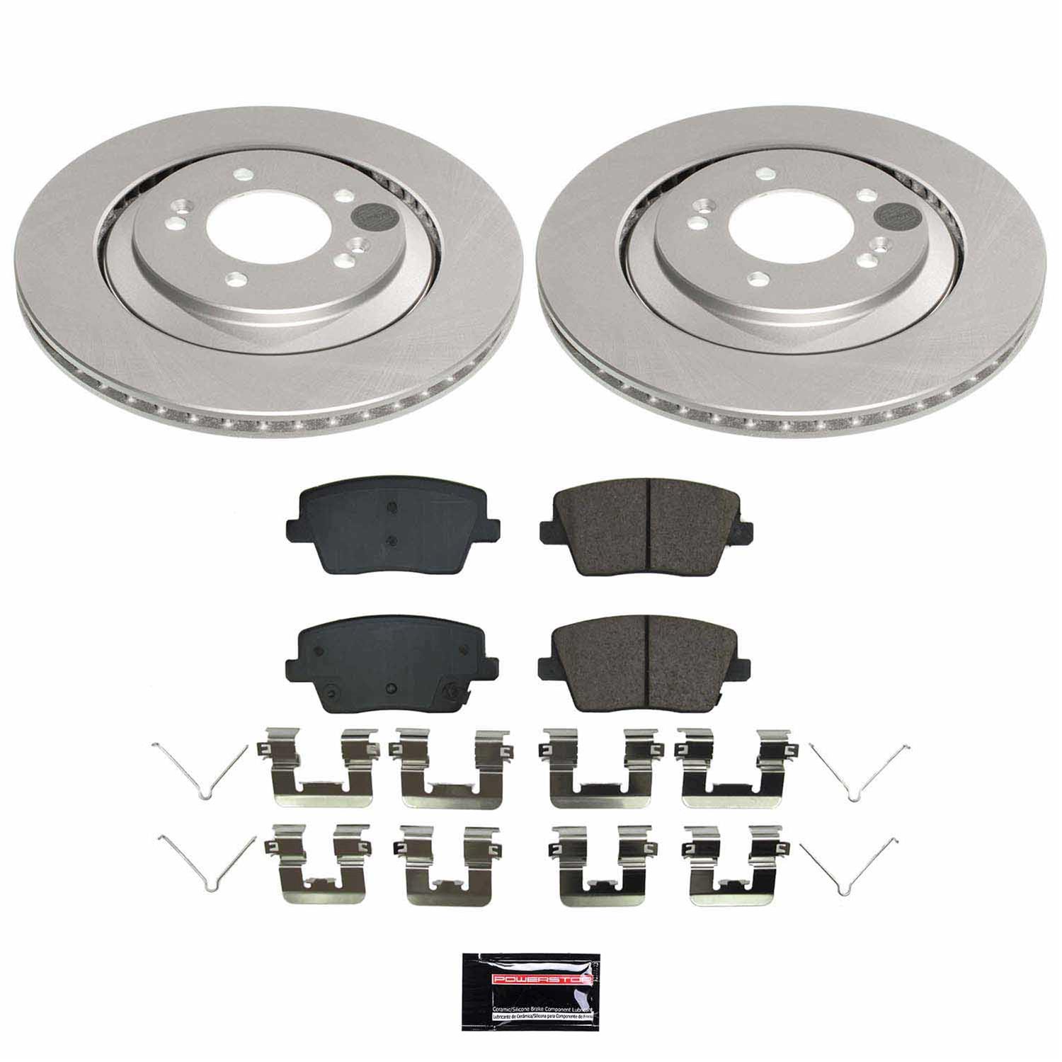 PowerStop CRK9222 PowerStop Z17 Evolution Plus GEOMET Coated Brake Kits ...