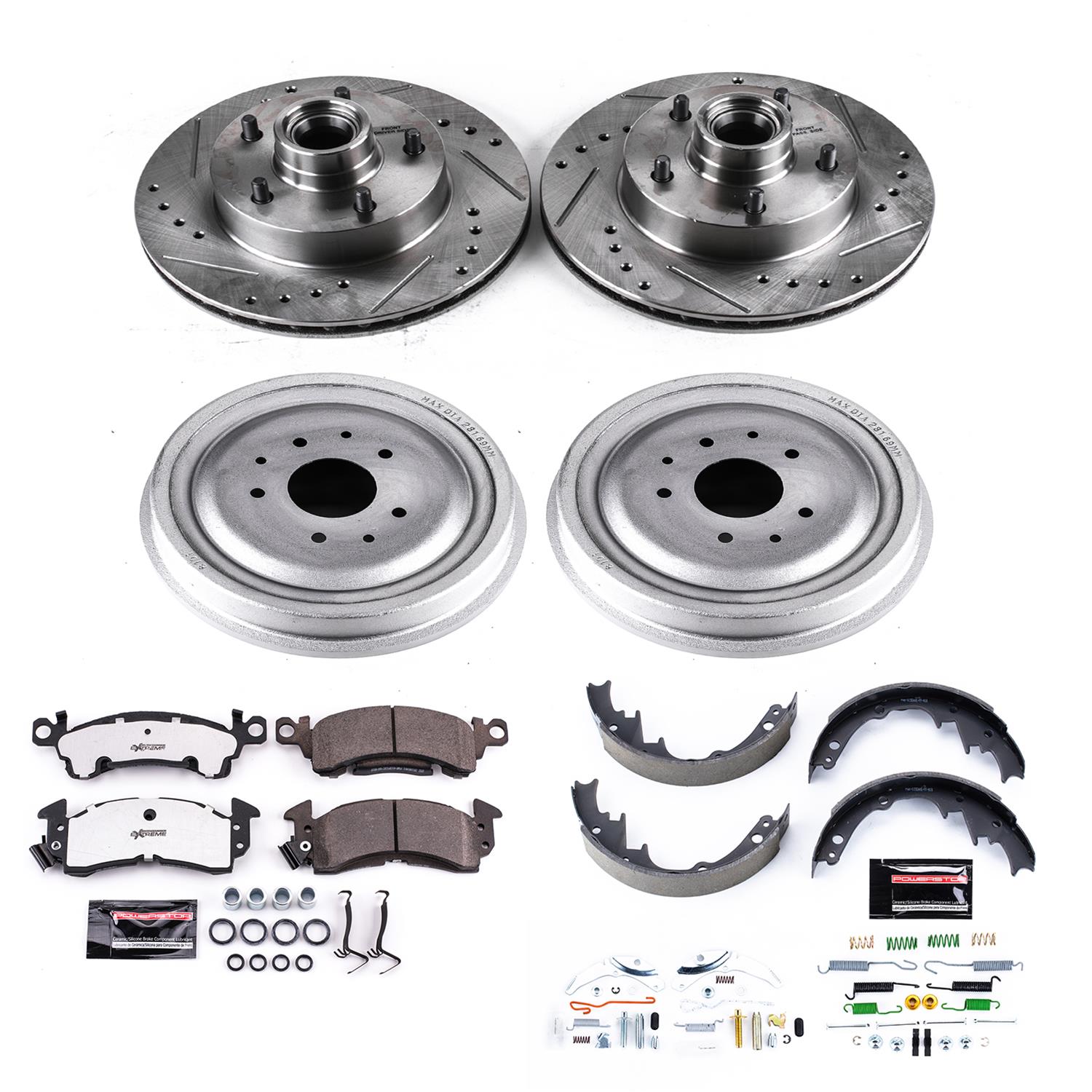 PowerStop K15028DK-26 PowerStop Z26 Street Warrior Disc and Drum Brake ...