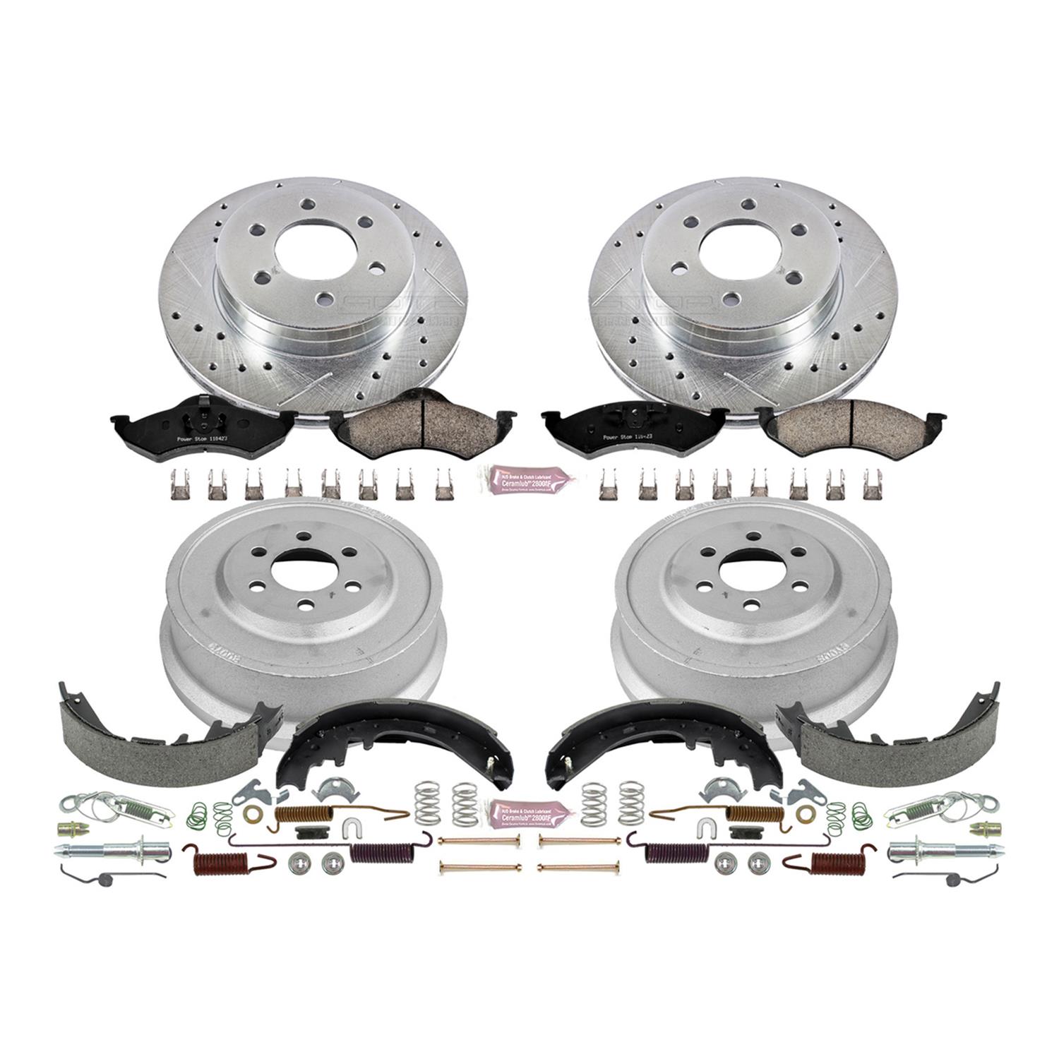 Power Stop K15164DK Power Stop Z23 Evolution Sport Disc and Drum Brake ...