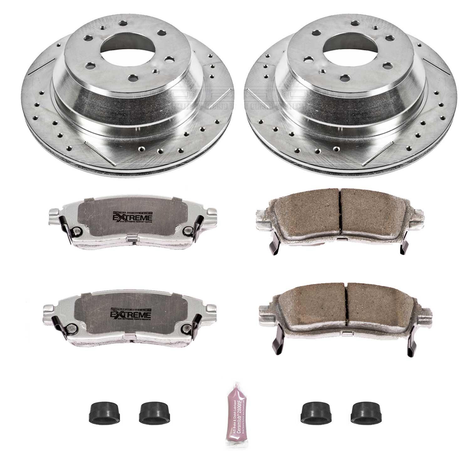 Power Stop KC1454-26 Power Stop Z26 Street Warrior Brake Upgrade Kits ...