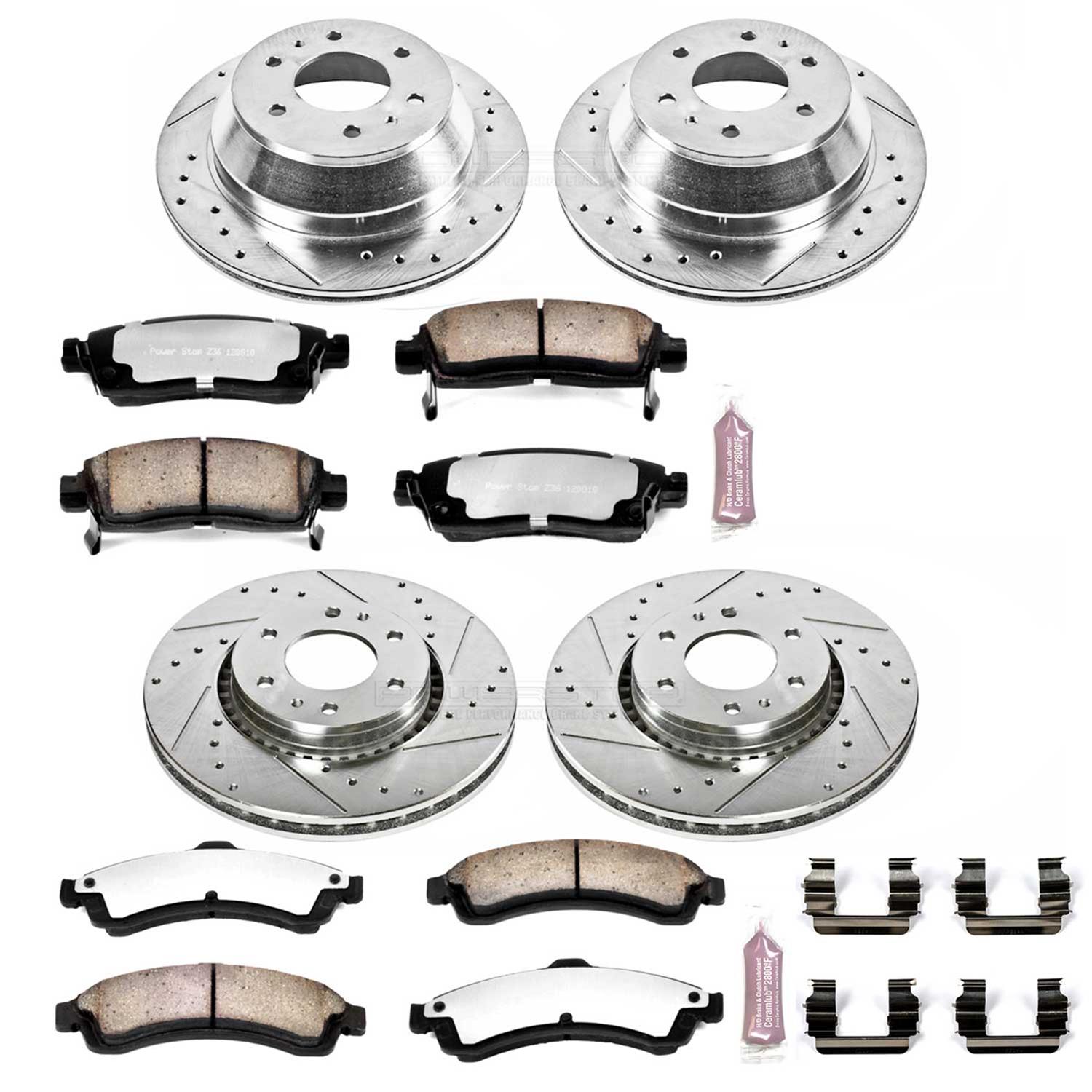 Power Stop K2062-36 Power Stop Z36 Truck and Tow Brake Upgrade Kits ...