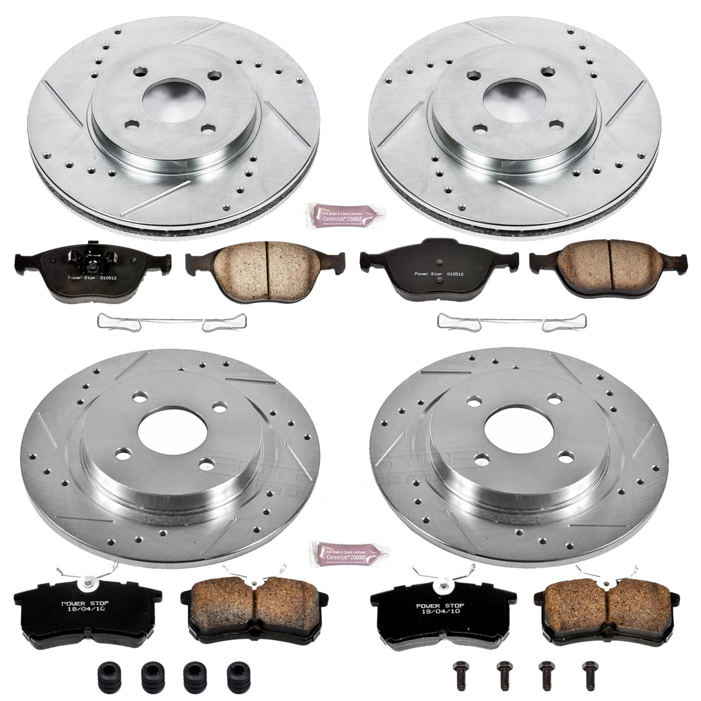 2002 FORD FOCUS Power Stop K4467 Power Stop Z23 Evolution Sport Brake ...