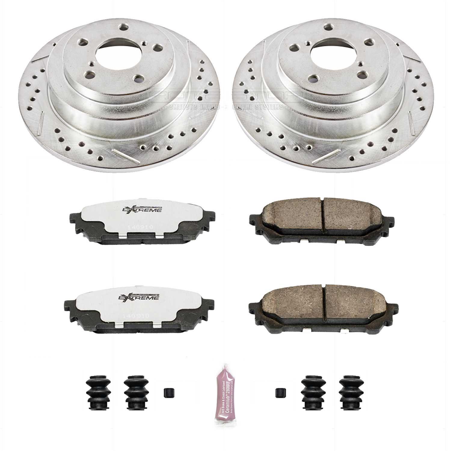 Power Stop K447-26 Power Stop Z26 Street Warrior Brake Upgrade Kits ...