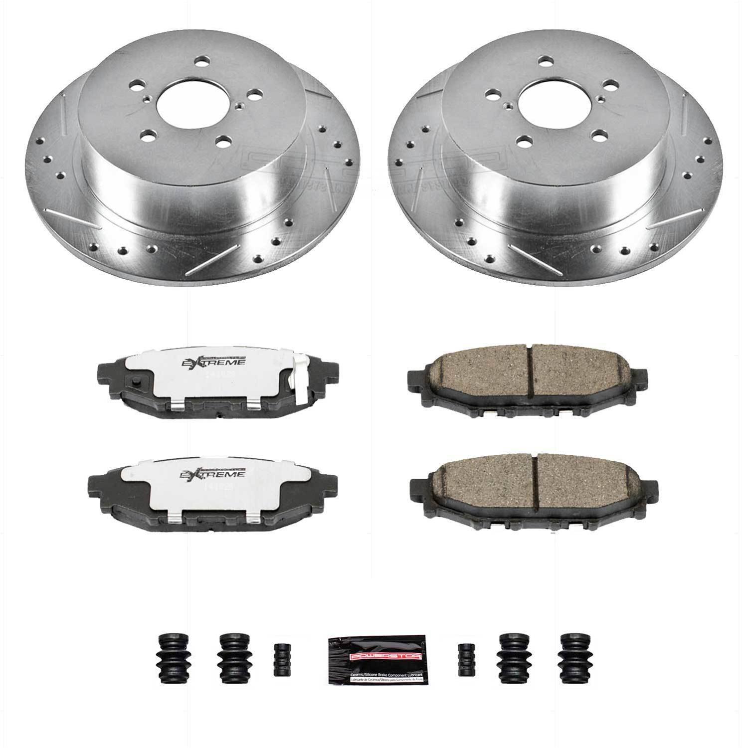Power Stop KC4079-26 Power Stop Z26 Street Warrior Brake Upgrade Kits ...
