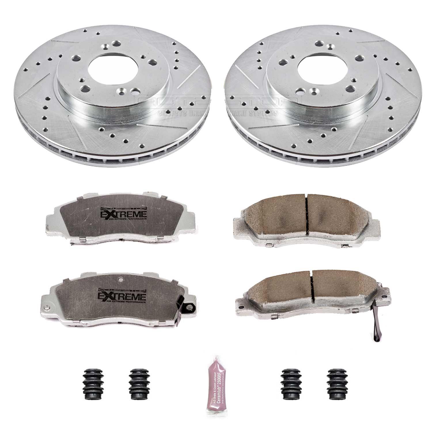 Power Stop K704-26 Power Stop Z26 Street Warrior Brake Upgrade Kits ...